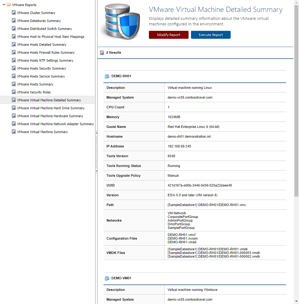 VMware Reporting Tool - Audit vCenter & vSphere