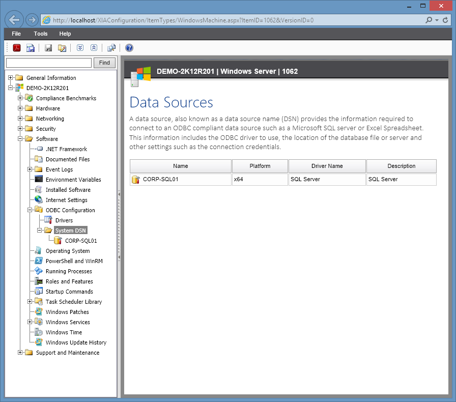 ODBC Configuration Documentation Tool